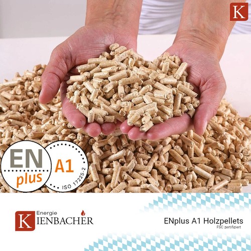 300kg Premium Öko Holzpellets 20x15kg A1 Pellet 6mm ENplus & FSC ...