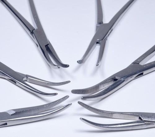 6x Crile Forceps 5½" Stainless Steel Surgical V. Mueller Miltex ...