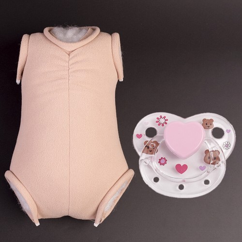 Cloth Body for Reborn Dolls Full Limbs Bodies Kits+Pacifier DIY Repair ...