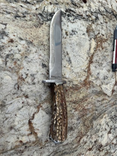 11 1/4 Overall & 6 3/4 Inch Blade Fixed Bld Knife Made In Japan ...