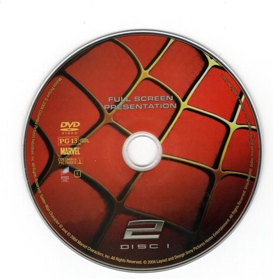 Spider Man 2 Tobey Miguire 2002 DVD Movie Professionally Cleaned ...