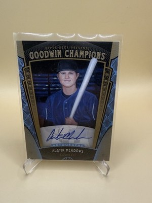 2015 Goodwin Champions #153 Autograph AUSTIN MEADOWS All Star Rookie SP ...