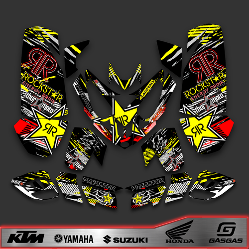 Polaris Predator 500 graphics full decals stickers kit atv | eBay