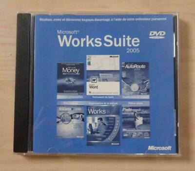 MICROSOFT WORKS SUITE 2005 en français- contient MONEY 2005 Standard | eBay
