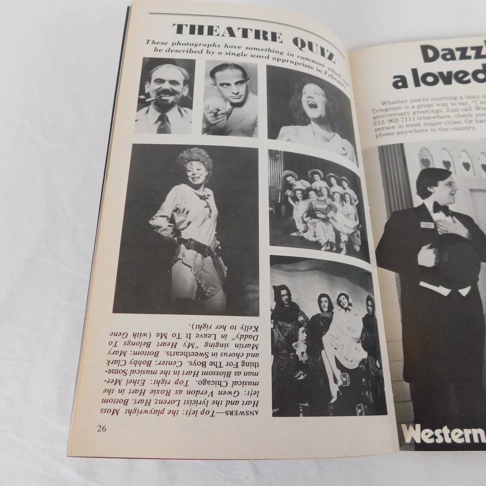 Lunch Hour Feb 1981 Broadway Playbill & Ticket Stub Gilda Radner Sam ...