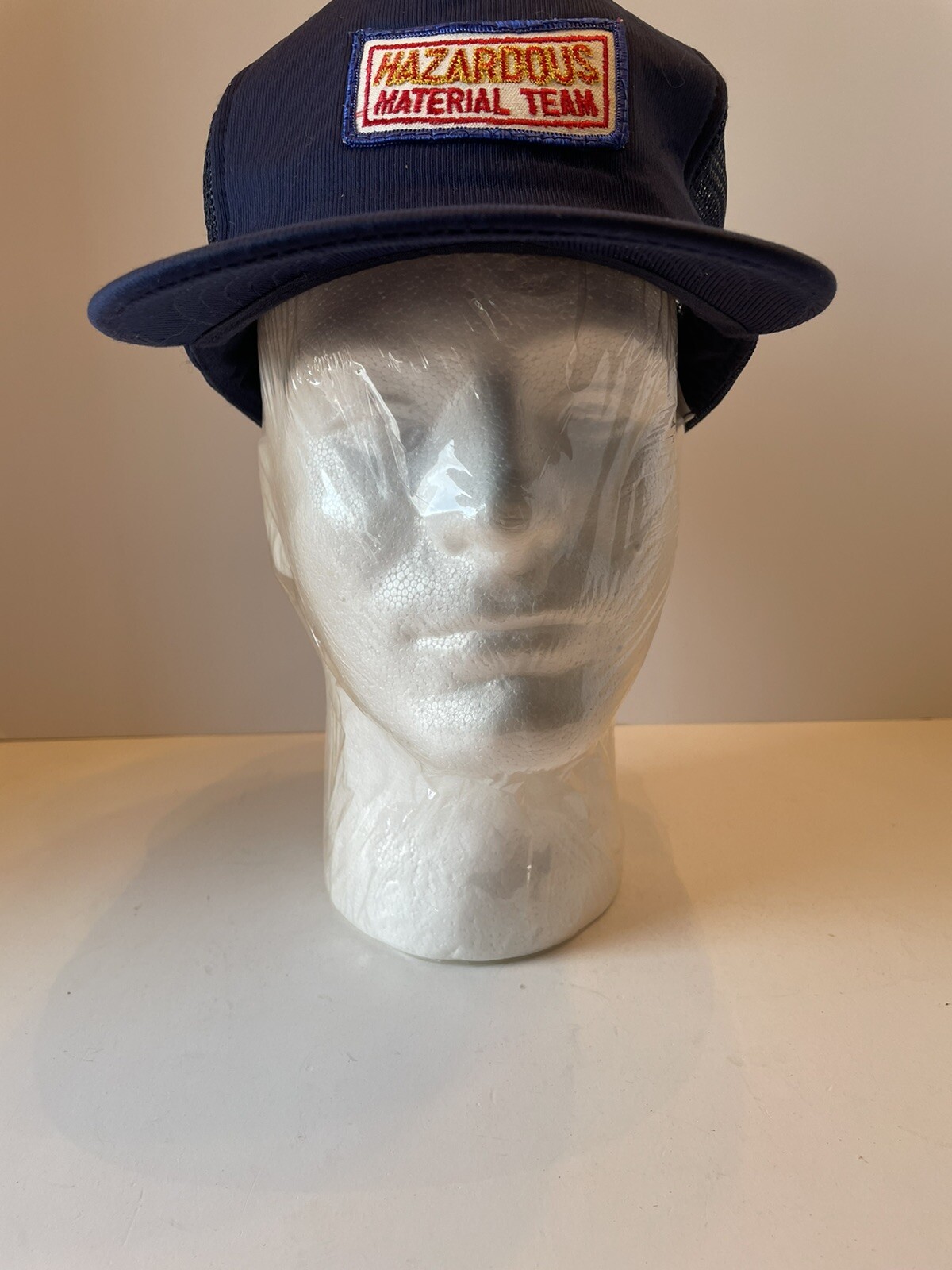 Vintage Hazardous Material Team Hat Cap Trucker Mesh … - Gem