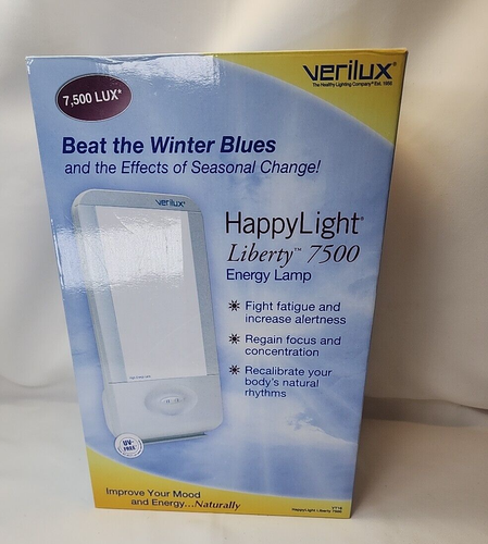 Verilux Happy Light Liberty 7500 LUX Mood Therapy Light VT16~NEW ...