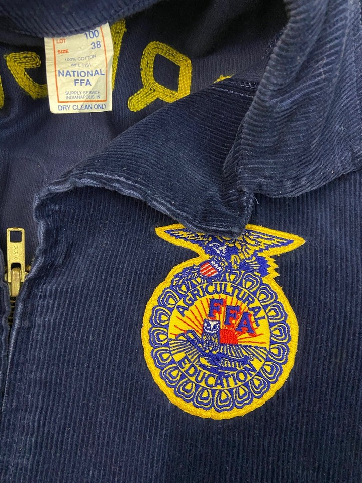 Mens VINTAGE Oregon Agricultural Education FFA Corduroy Jacket Sz 38 | eBay