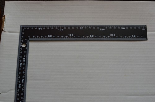 L SQUARE RULER 90 DEGREE 0-12 INCH + 0-30cm 2-SIDED RIGHT ANGLE DIY | eBay