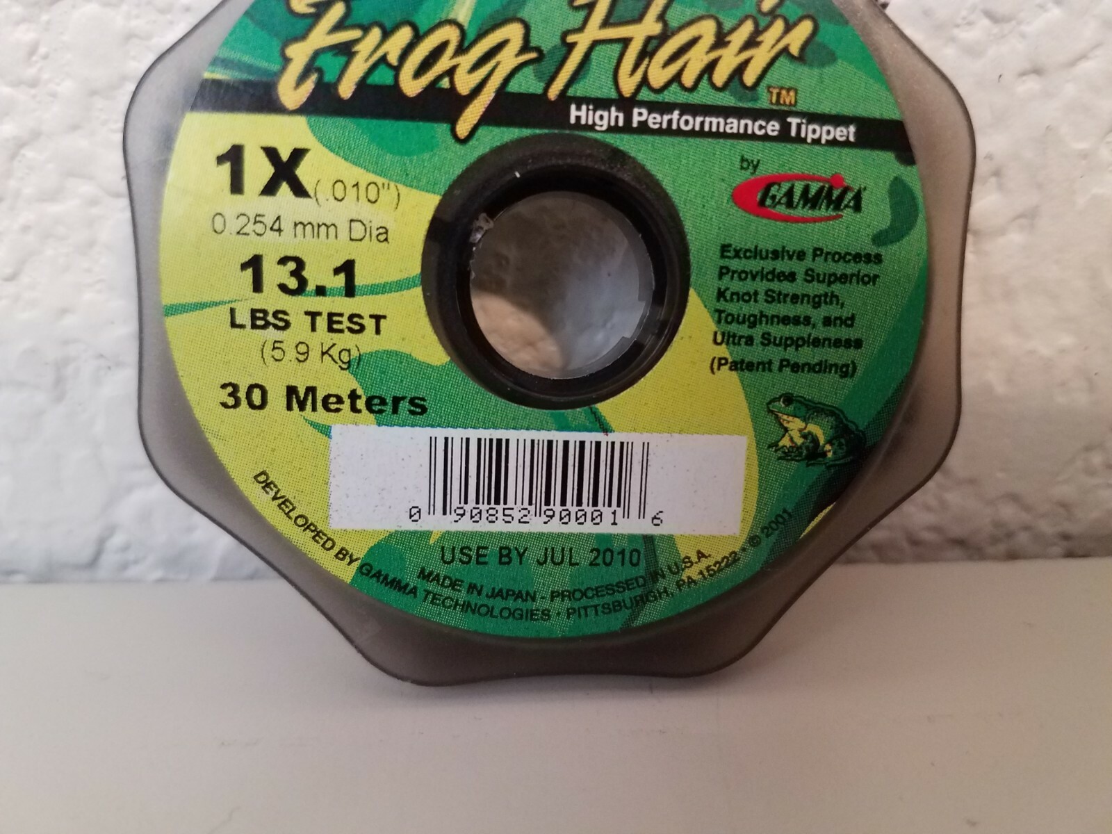 Frog Hair High Performance Tippet Material 1X .010" 30 Meter Spool ...