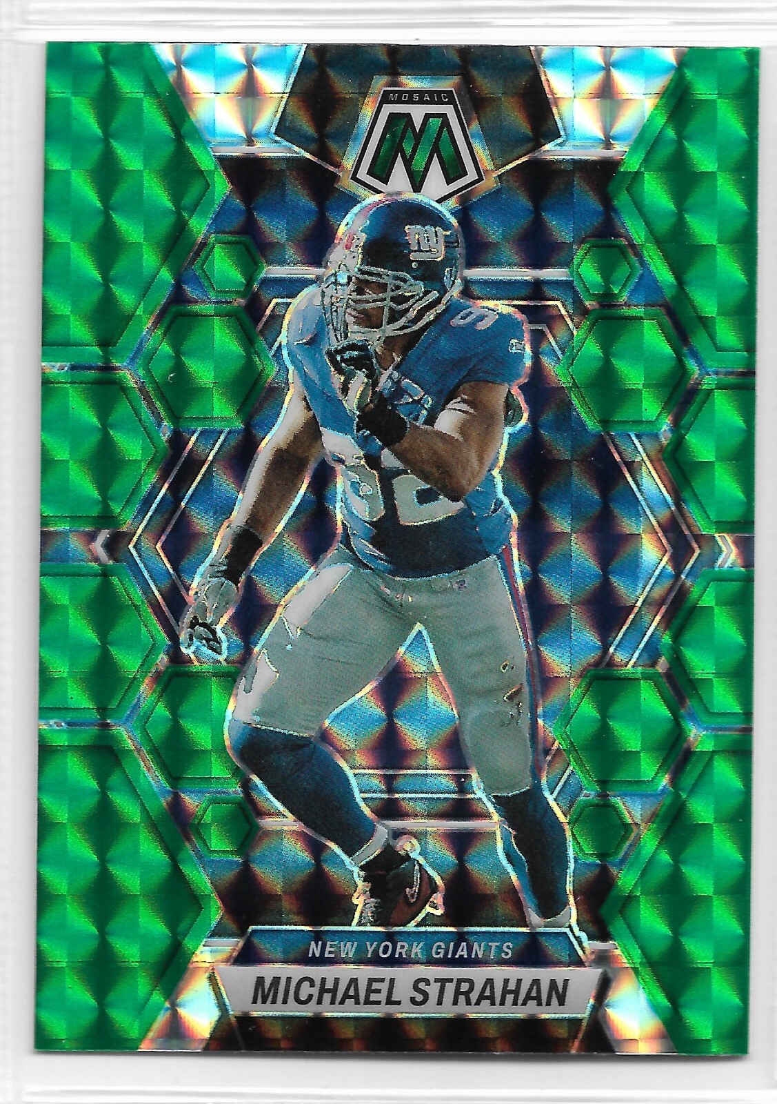 2023 Panini Mosaic Michael Strahan Green Parallel Card # 182 | eBay