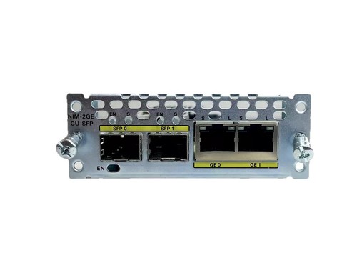 Cisco NIM-2GE-CU-SFP 2-port Gigabit Ethernet dual-mode GE/SFP Module | eBay