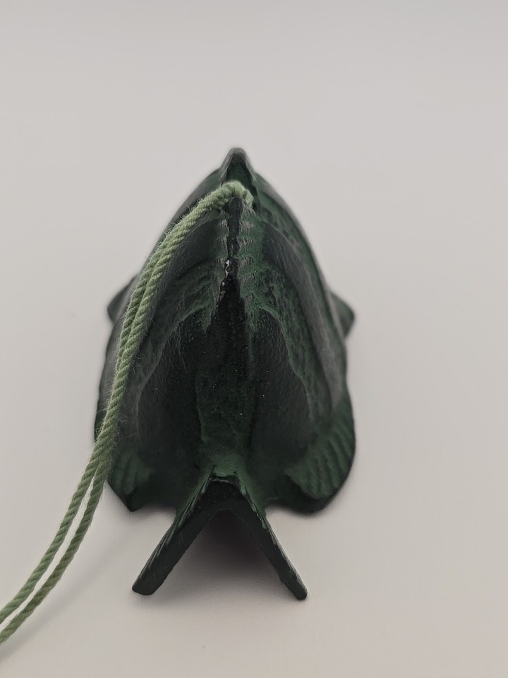 Japanese Nambu Ironware Furin Green Fish Wind Chime | eBay