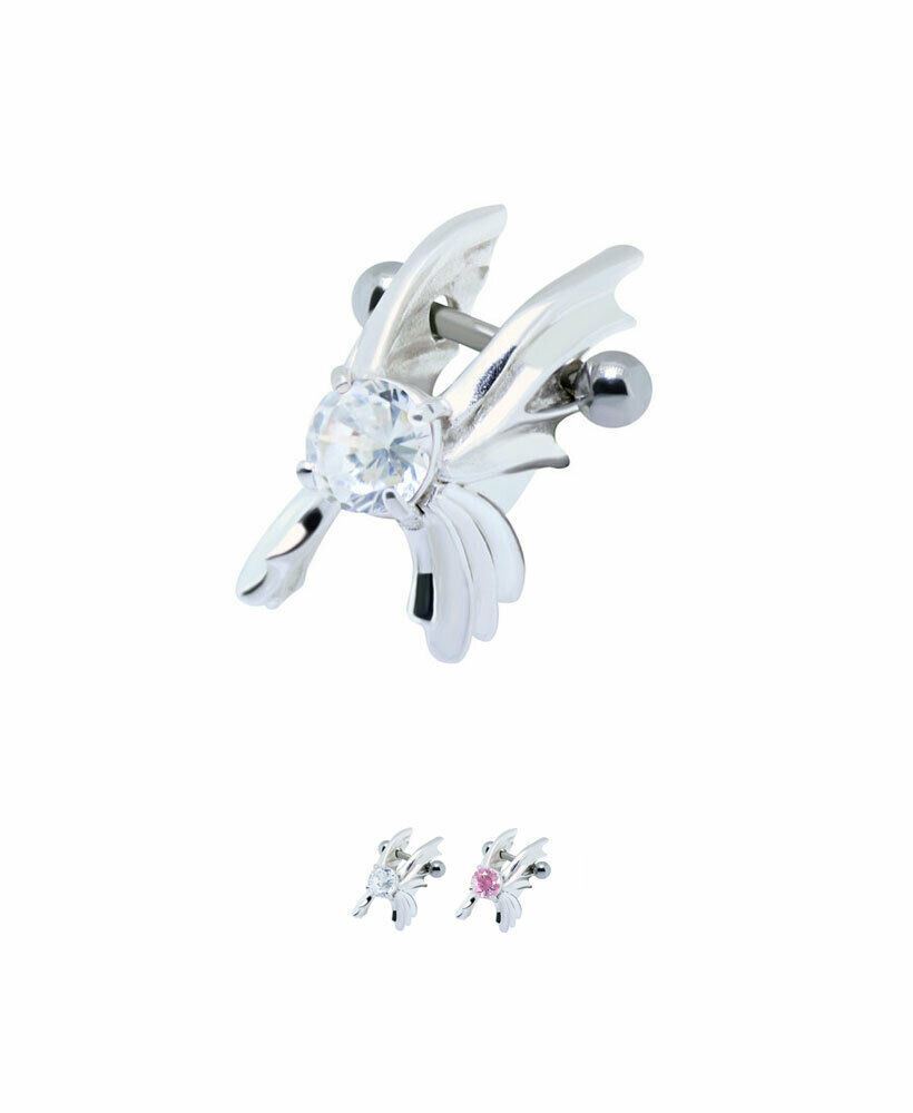 316L Surgical Steel Ear Cartilage Cuff Helix Shield Butterfly 16 Gauge ...