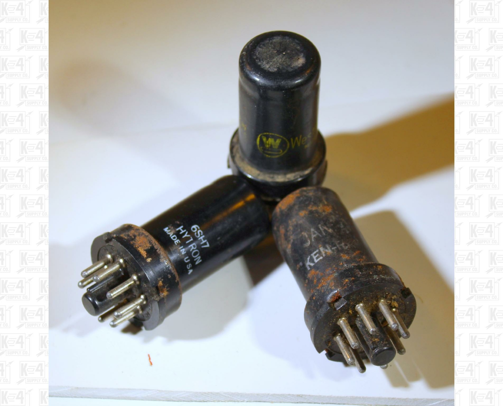 Assorted 6SH7 Vacuum Tubes Made In USA Tested Used Good Lot Of 3 | eBay