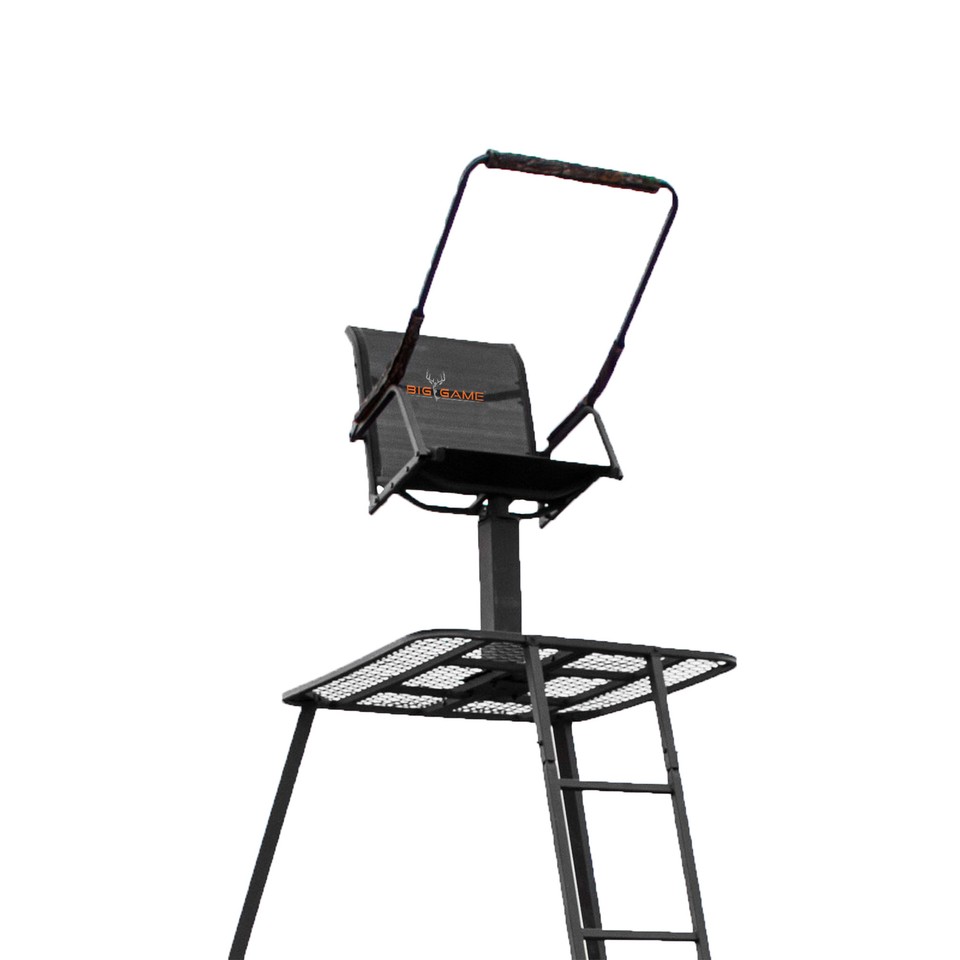 Big Game Apex 12.5 Foot Tripod Stand, Deer Hunting Ladder with Rotating ...