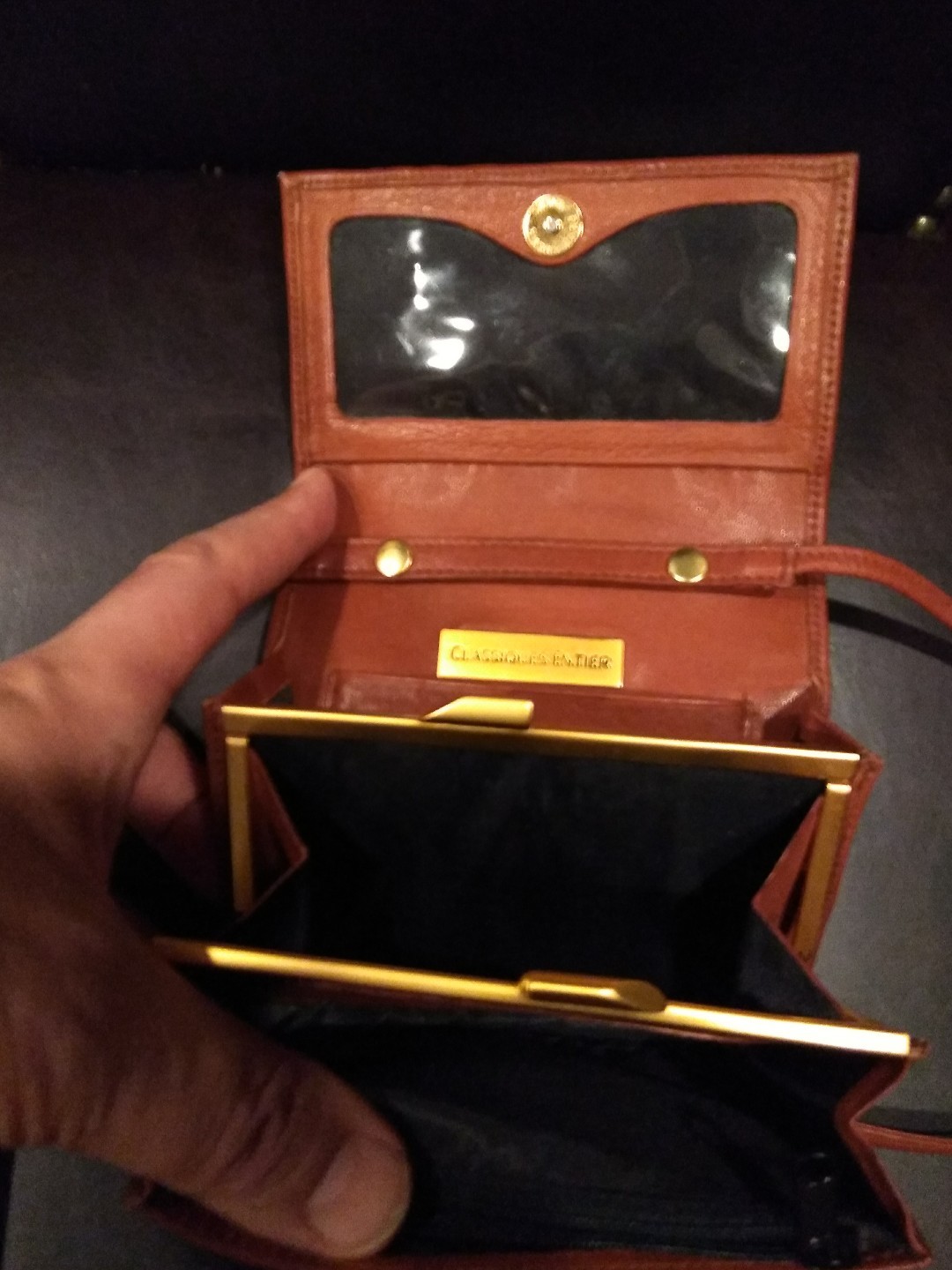 CLASSIQUES ENTIER Leather Card Organizer Handbag PURSE WALLET | eBay