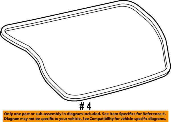 64461-06180 Toyota Weatherstrip, luggage compartment door 6446106180 ...