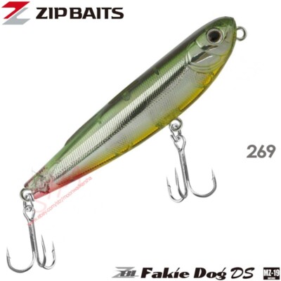 Zip Baits ZBL Fakie Dog DS 8.2 g, 70 mm floating topwater lure color ...