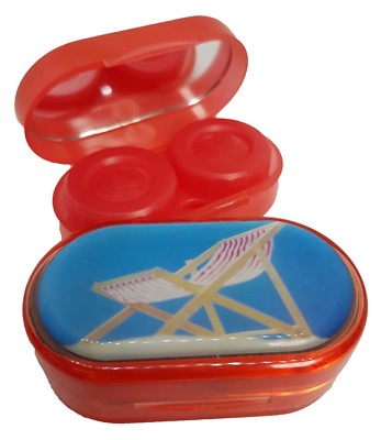 Summer Scene Mirror Case Contact Lens Soaking Storage Case UK MADE ...