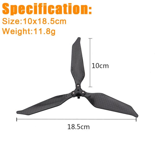 For DJI Mavic Pro Drone Low-Noise Advanced Full Carbon Fiber Propellers ...