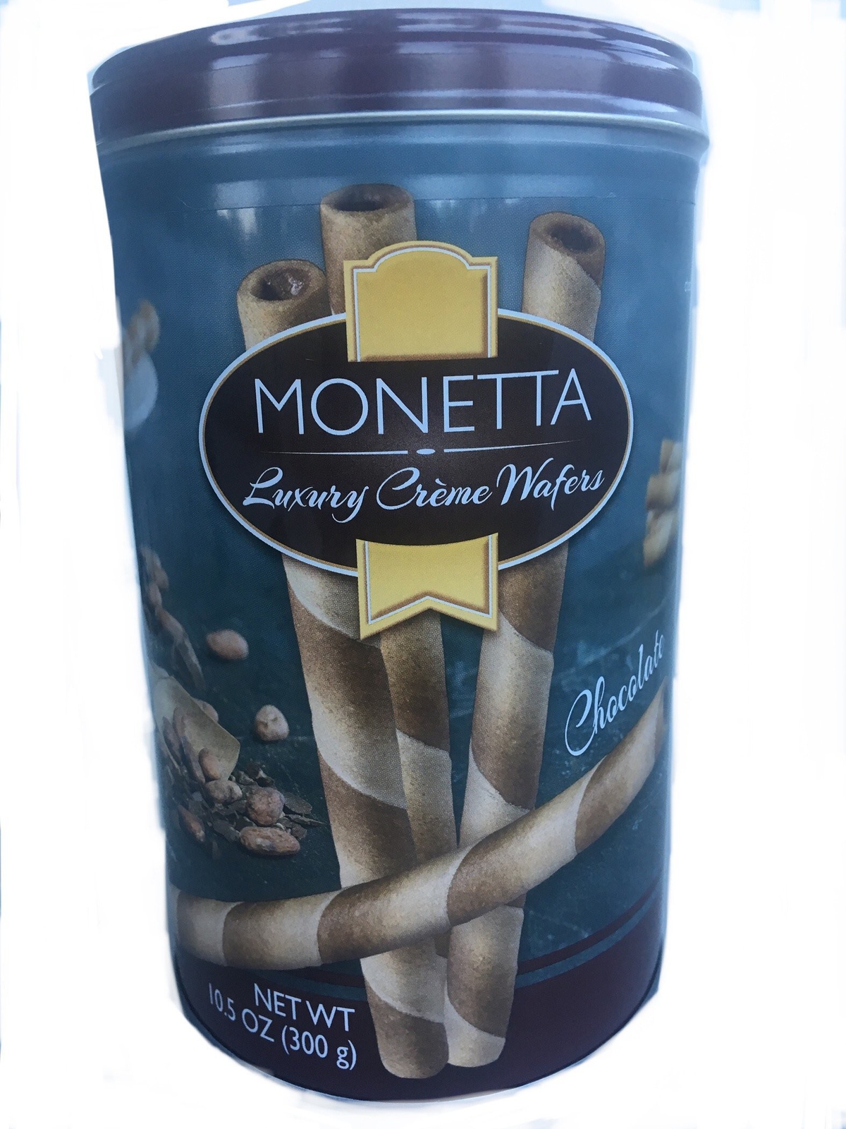 Monetta Luxury Creme Wafers Chocolate 10.5oz Tin for sale online | eBay