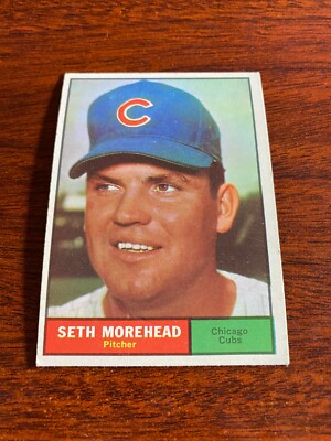 1961 Topps #107 Seth Morehead VG/EX | eBay