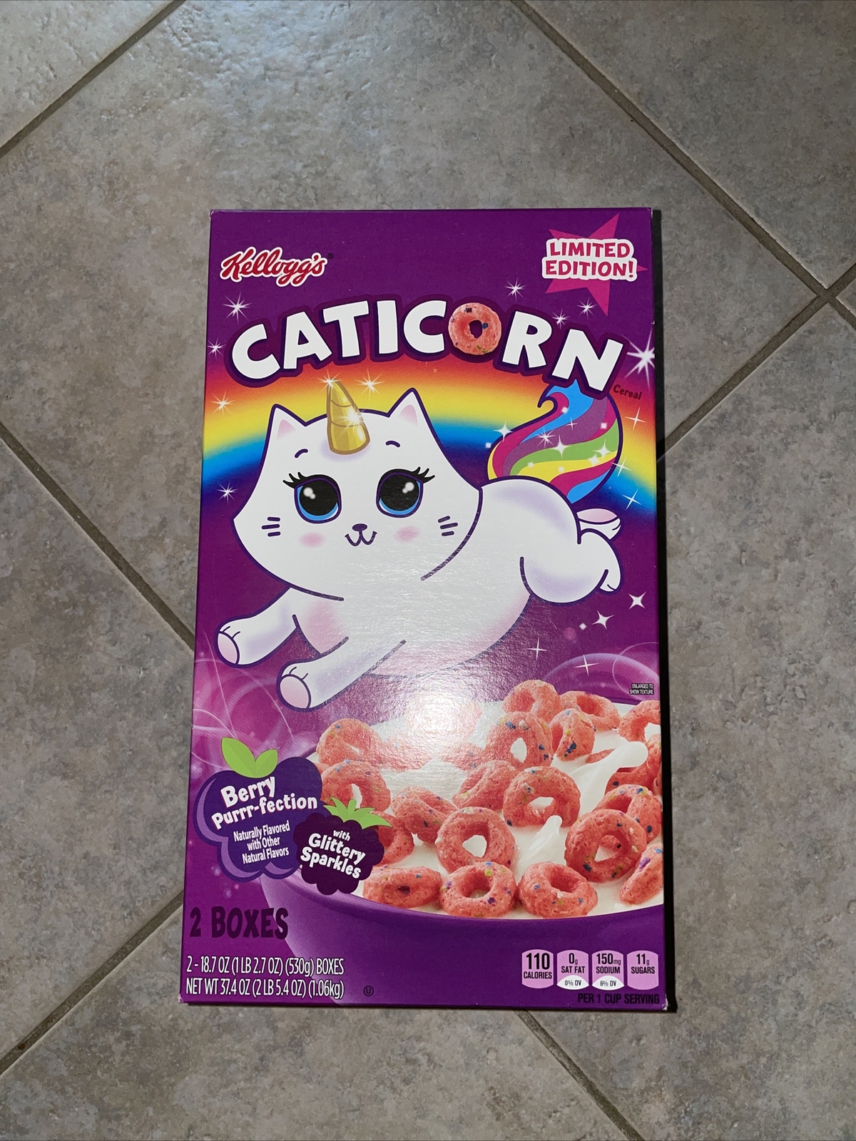 Brand New Kellogg's Caticorn Limited Edition Cereal! 37.4Total OZ ...