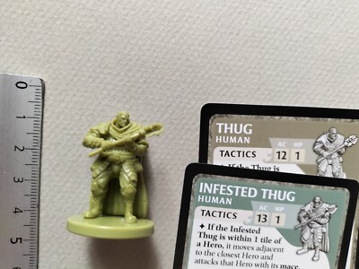 THUG/INFESTED 2/44 D&D DUNGEON OF THE MAD MAGE MINIATURE+ENG CARDS G95 ...