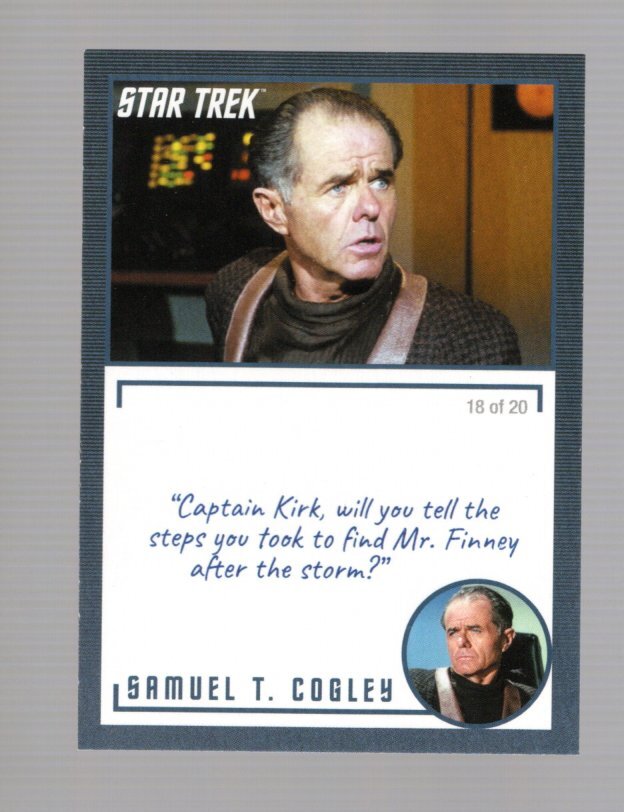 2020 STAR TREK TOS ARCHIVE & INSCRIPTION SAMUEL T COGLEY #29 VARIATION ...