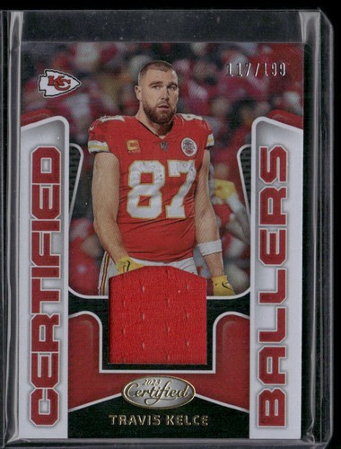 2023 Panini Certified #CBM-7 Travis Kelce Certified Ballers Mirror ...