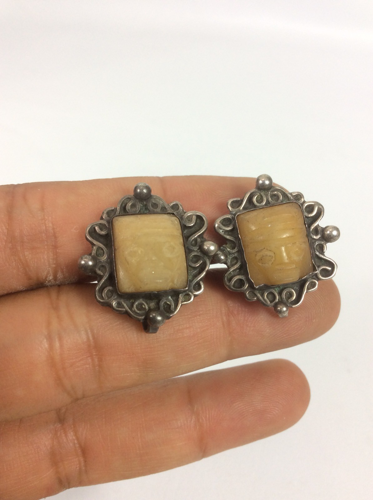 Beautiful Vtg Sterling Silver 925 Mexico Taxco Ston… - Gem