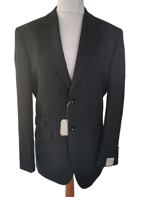 MENS HOWICK TAILORED SINGLE BREASTED CHARCOAL SUIT JACKET SIZE 38L ...