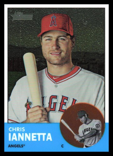 2012 Topps Heritage Chris Iannetta Chrome #'d /1963 HP39 Los Angeles ...