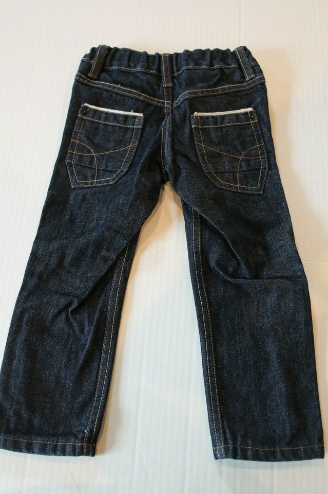 M&S Autograph Boy's Blue Denim Jeans Toddler Boy Size 2-3 2T-3T Adj ...