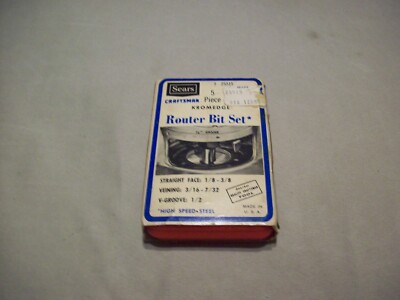 Sears Craftsman Router Bit Set Vintage | eBay