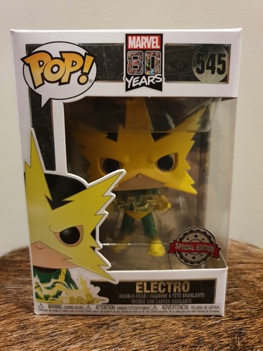 Funko Pop! Electro #545 - Marvel - 80 Years Special Edition Amazing ...