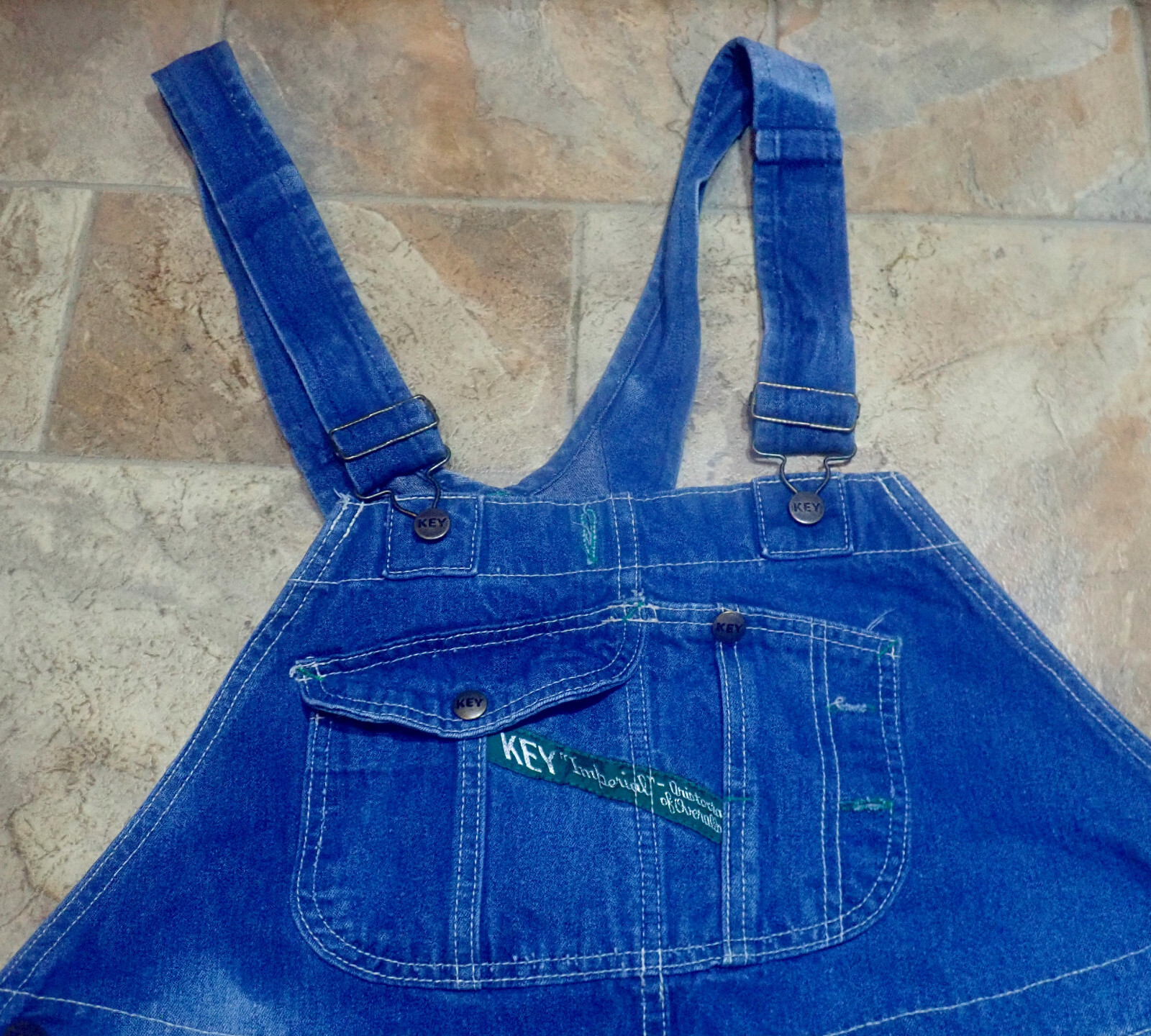 Key Imperial Bib Overalls Work Farmer Hipster Trucker… - Gem