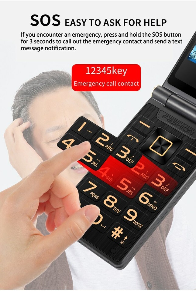 Unlocked Flip G10 Double Touch Screen Dual Sim Card Big Button Dual ...