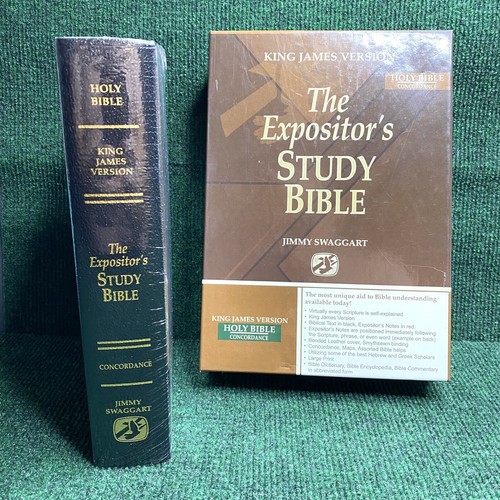 The Expositor's Study Bible ~ Jimmy Swaggart KJV ~ Black Bonded Leather ...