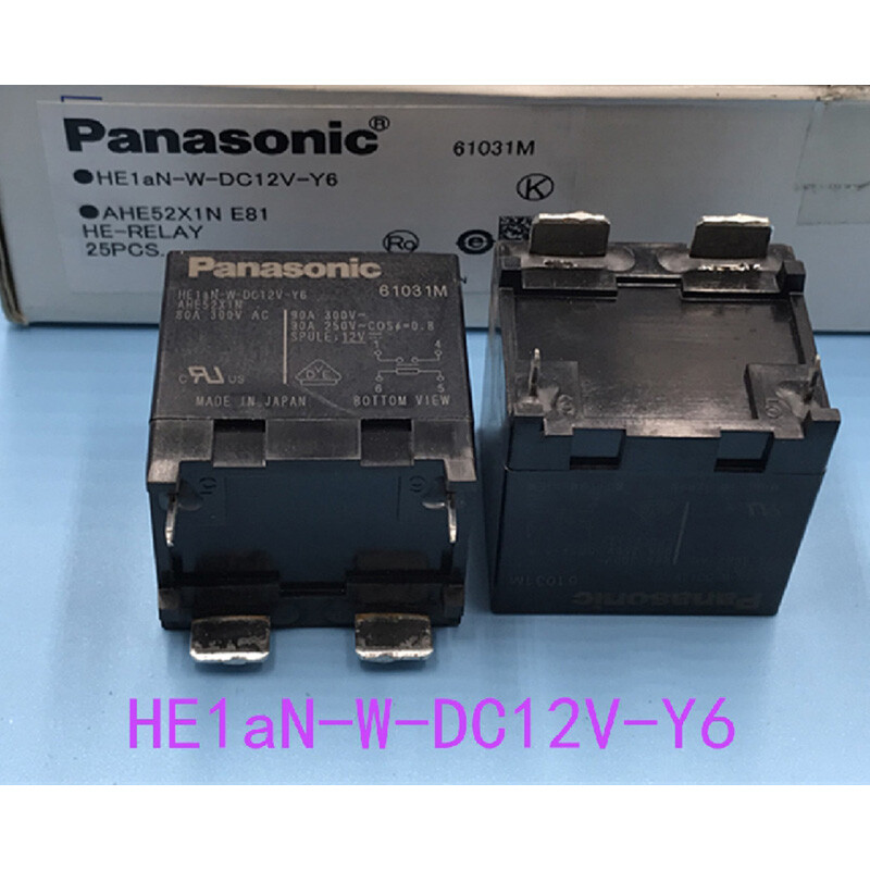 1Pc PANASONIC HE1AN-W-DC12V-Y6 12VDC Solar Relay 4Pins 80A 300VAC | eBay