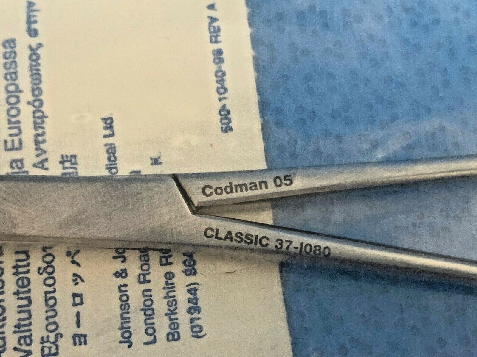 Codman 37-1080 Leland Jones Peripheral Vascular Clamp 15° 7.5 ...