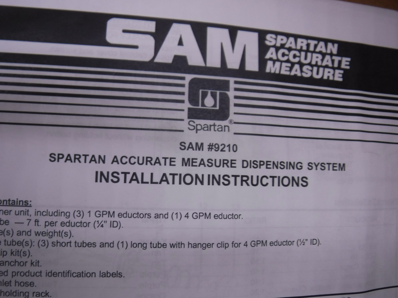 Spartan SAM Janitorial 3-Station Dispensing Unit Chemical Dispenser ...