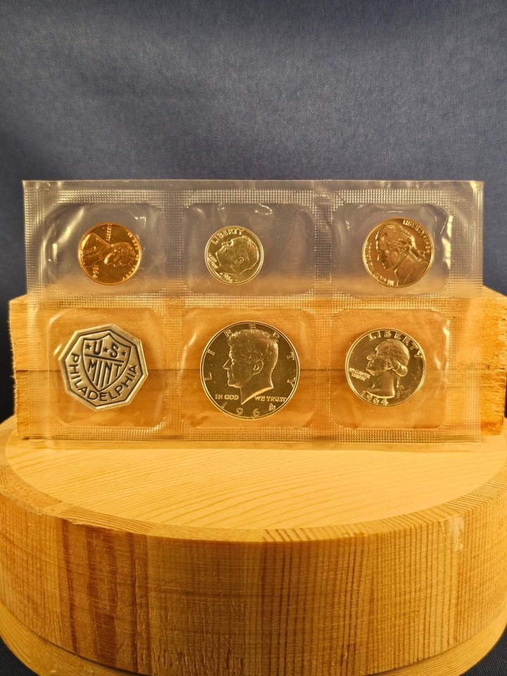 United States Silver Proof Sets-1961 1962 1963 and 1964 In Original ...