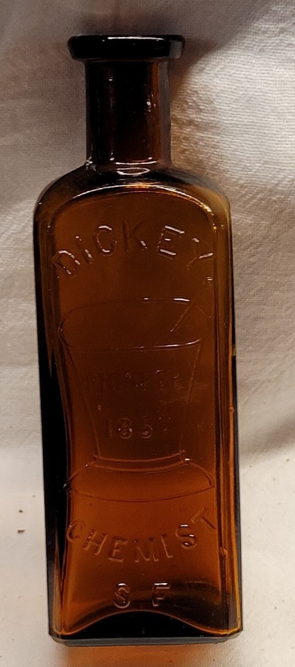 AMBER EMBOSSED DICKEY PIONEER CHEMIST LOS ANGELES CALIFORNIA | eBay