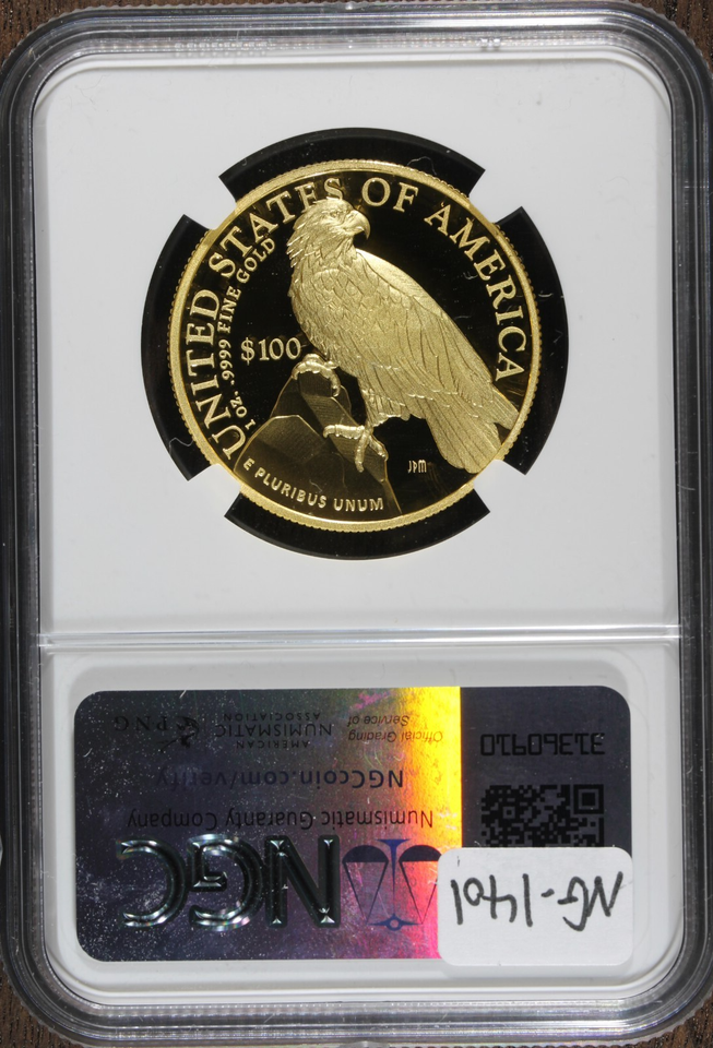 2023-W (PF70) 1 oz High Relief Proof Gold American Liberty $100 NGC ...