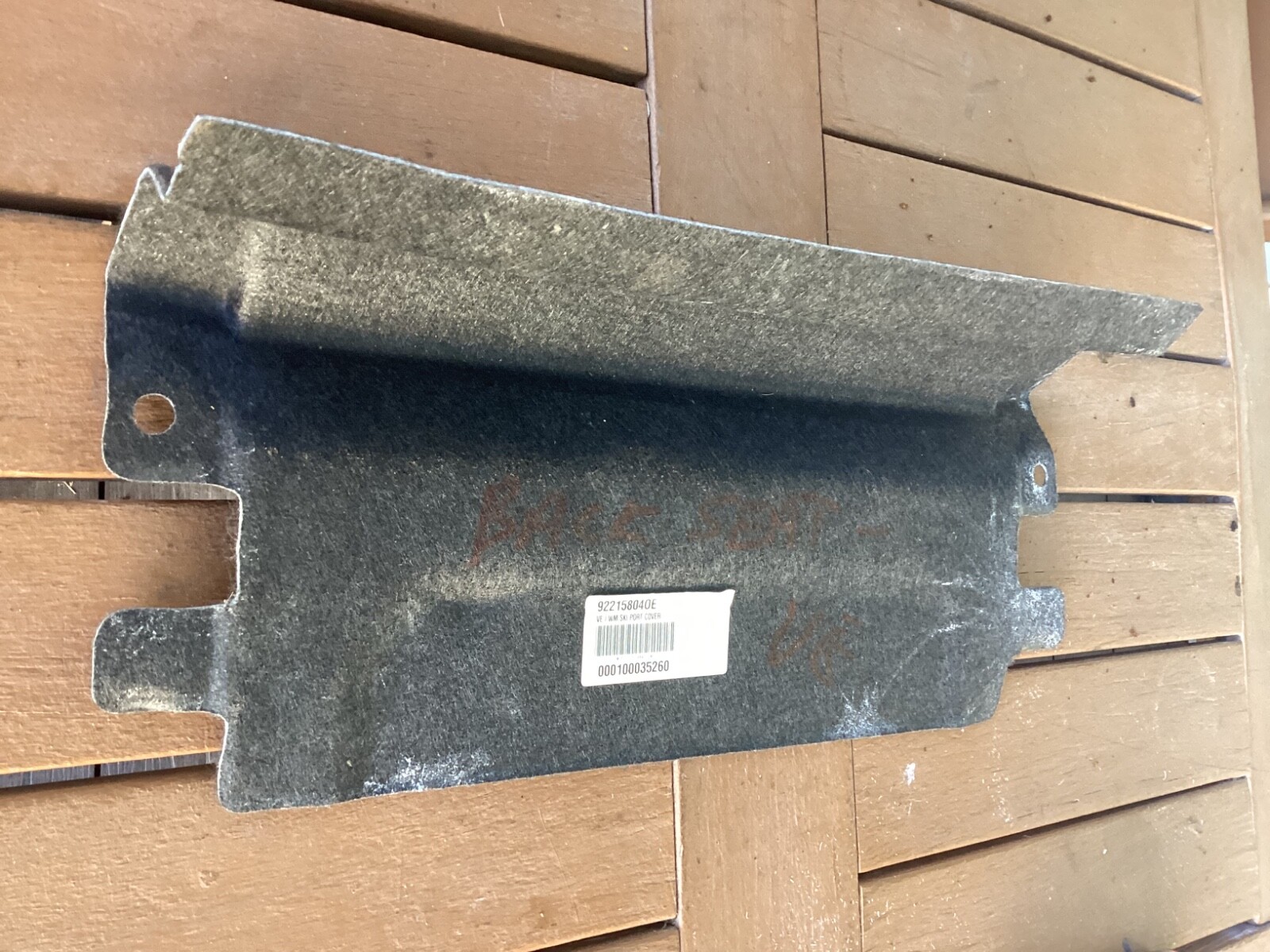 VE Holden Commodore Sedan Omega Boot Ski Port Cover Trim | eBay