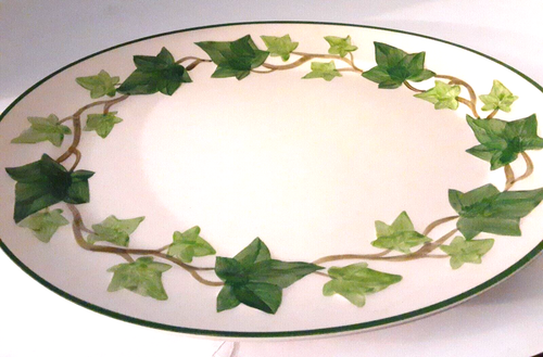 Vintage Franciscan Ivy Pattern MCM 13” X 10” Oval Platter 1949-1953 ...