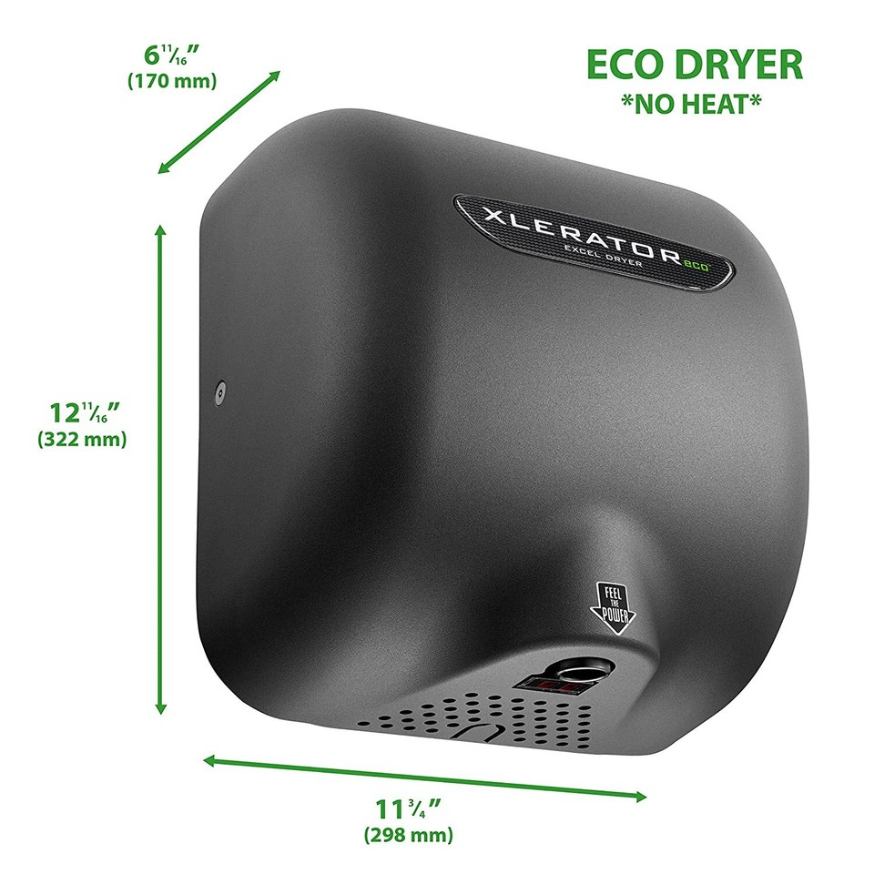 Excel Dryer XL-GR-ECO XLERATOR Hand Dryer Textured Graphite 110-120V ...