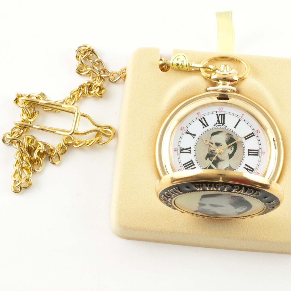 Wyatt Earp Old West Marshall Dodge City Kansas Pocket Watch Western | eBay